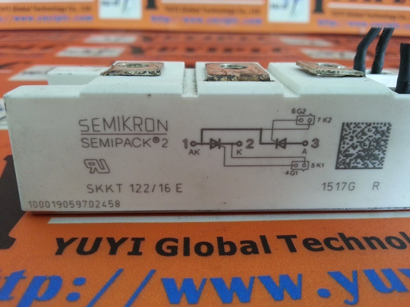 SEMIKRON SKKT 122/16E THYRISTOR MODULE - PLC DCS SERVO Control MOTOR POWER SUPPLY IPC ROBOT